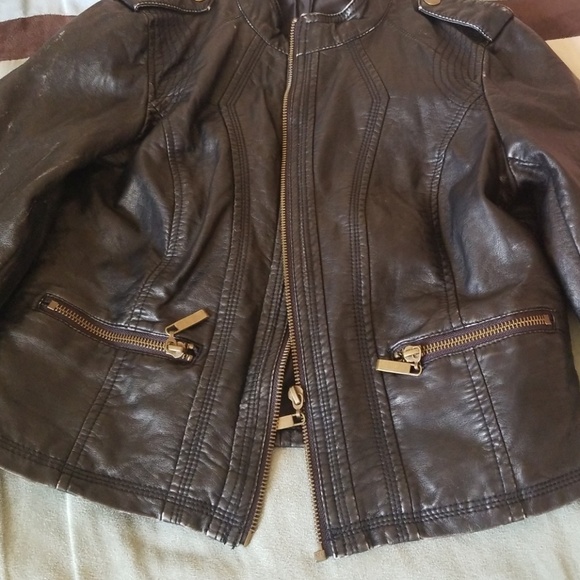 a.n.a | Jackets & Coats | Ana Brown Leather Jacket | Poshmark
